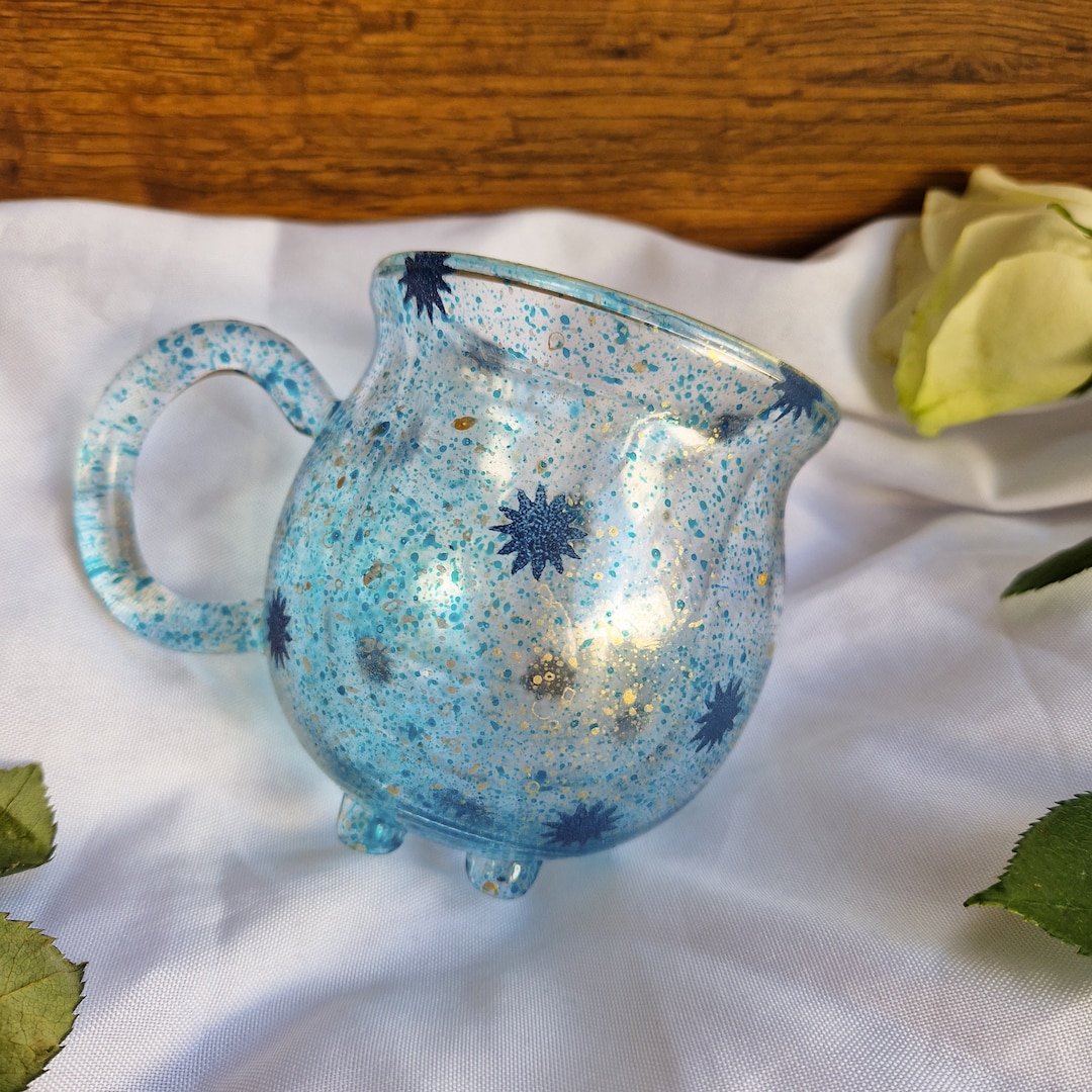 Glass Cauldron Mug Celestial Sun, Wiccan Wedding, Celestial Home Decors ...