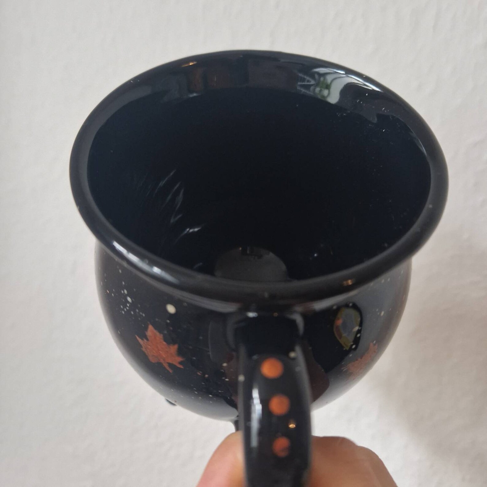 Black Cauldron Autumn Mug Ceramic Wiccan Home Decor Halloween - Etsy