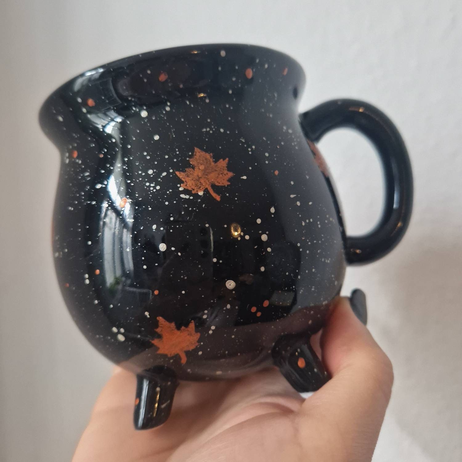 Black Cauldron Autumn Mug Ceramic Wiccan Home Decor Halloween - Etsy