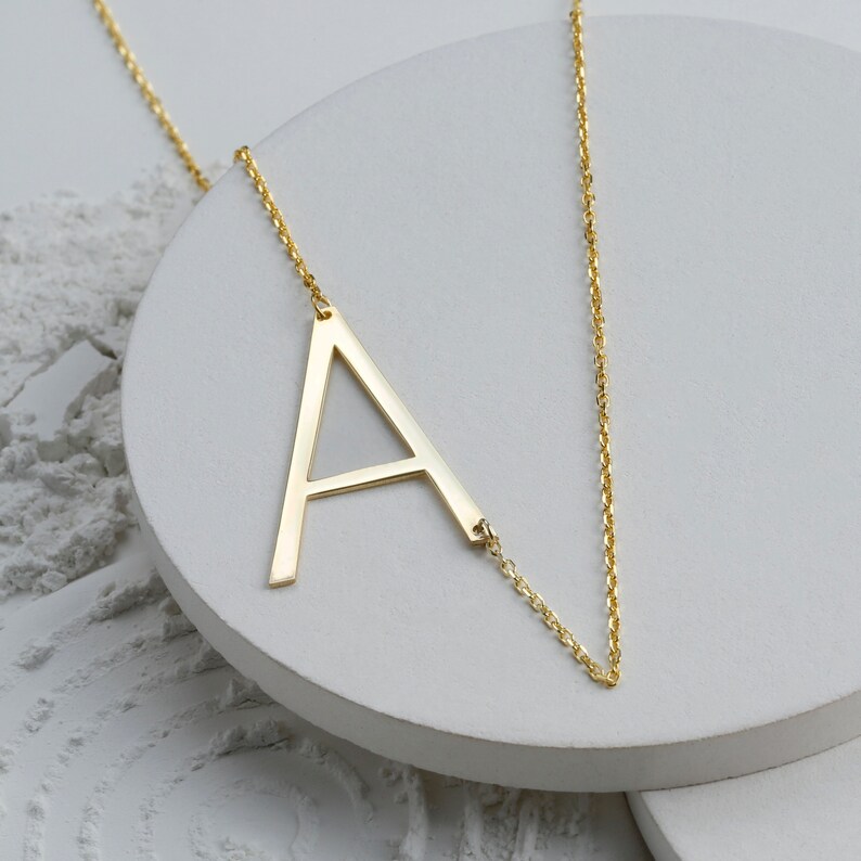 Buchstaben Halskette, Namenskette, Familien Halskette, Initiale Halskette, Personalisierte ...