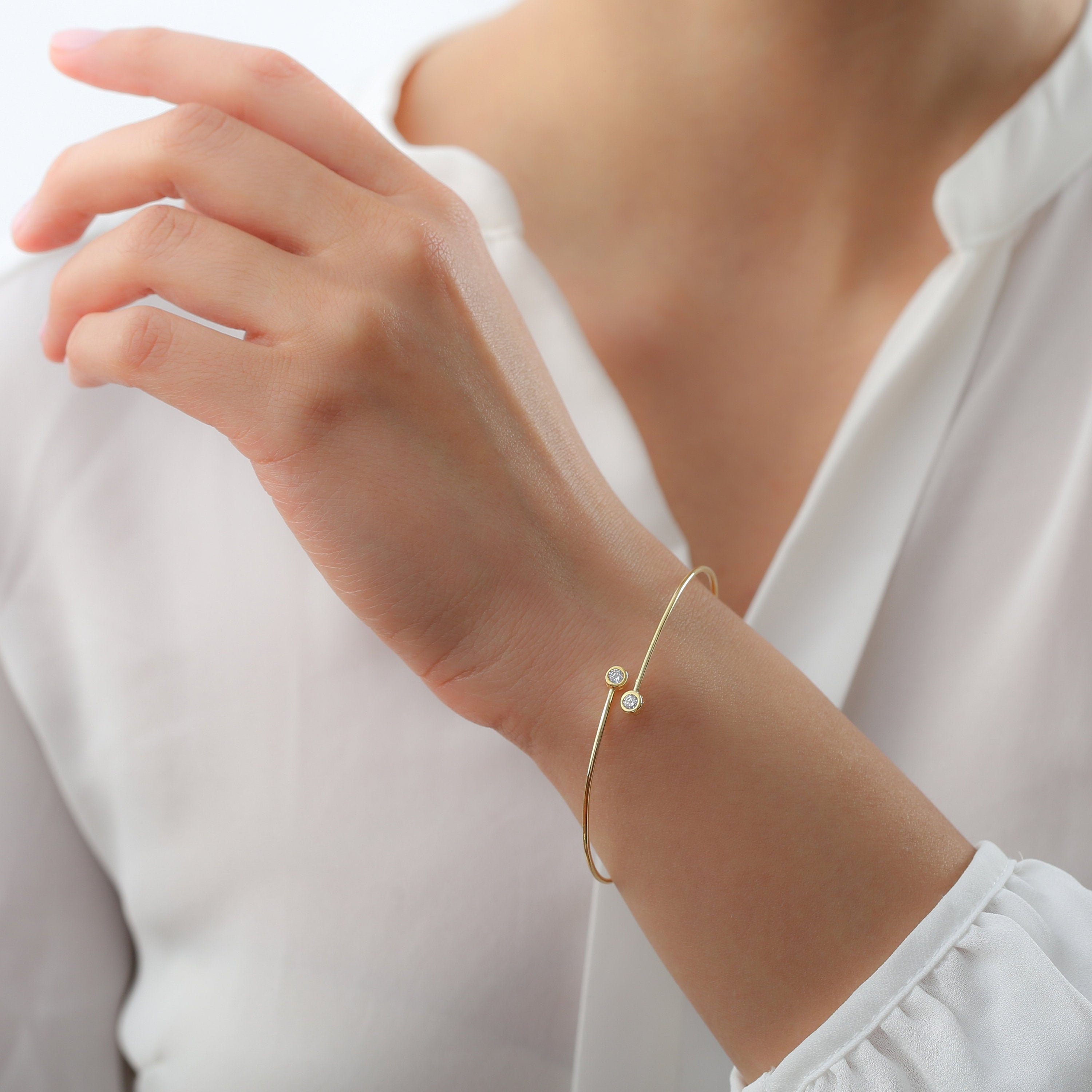 Single Stone Bracelet - Etsy