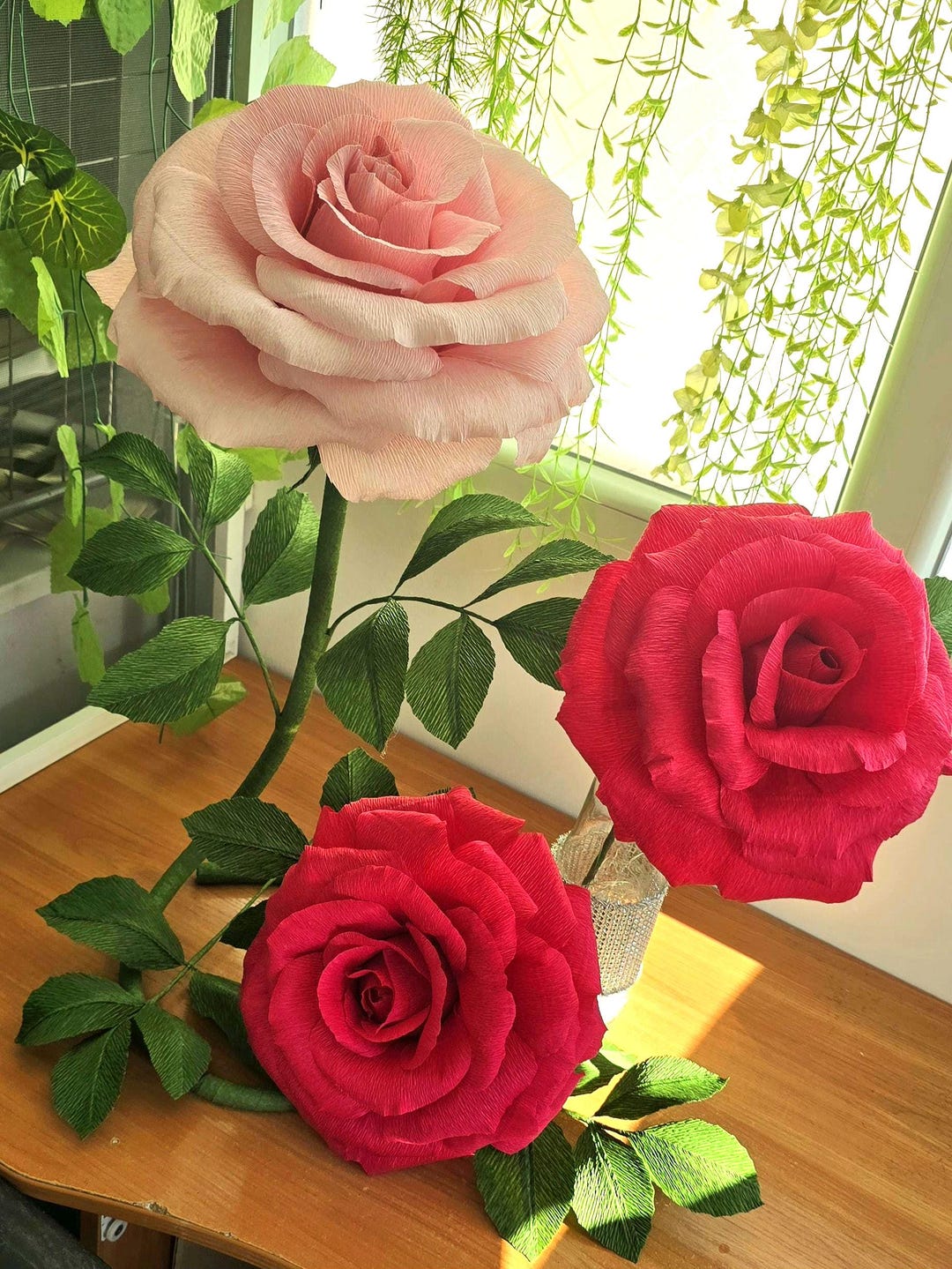 Wedding Large Paper Rose, Alice Birthday, Giant Red Paper Rose, Large ...