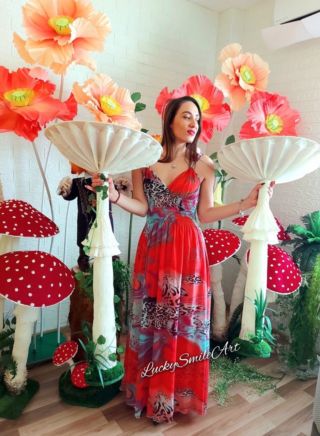 Giant Umbrella Mushrooms, Fairy Garden Party, Whimsical Fairytale Props ...