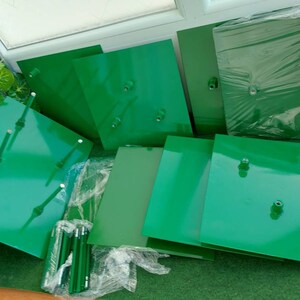 Free-standing Giant Flowers Metal Base Powder Coating, Giant Stem Base ...