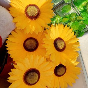 5 Free Standing Sunflowers Photo Prop Giant Rustic Wedding - Etsy