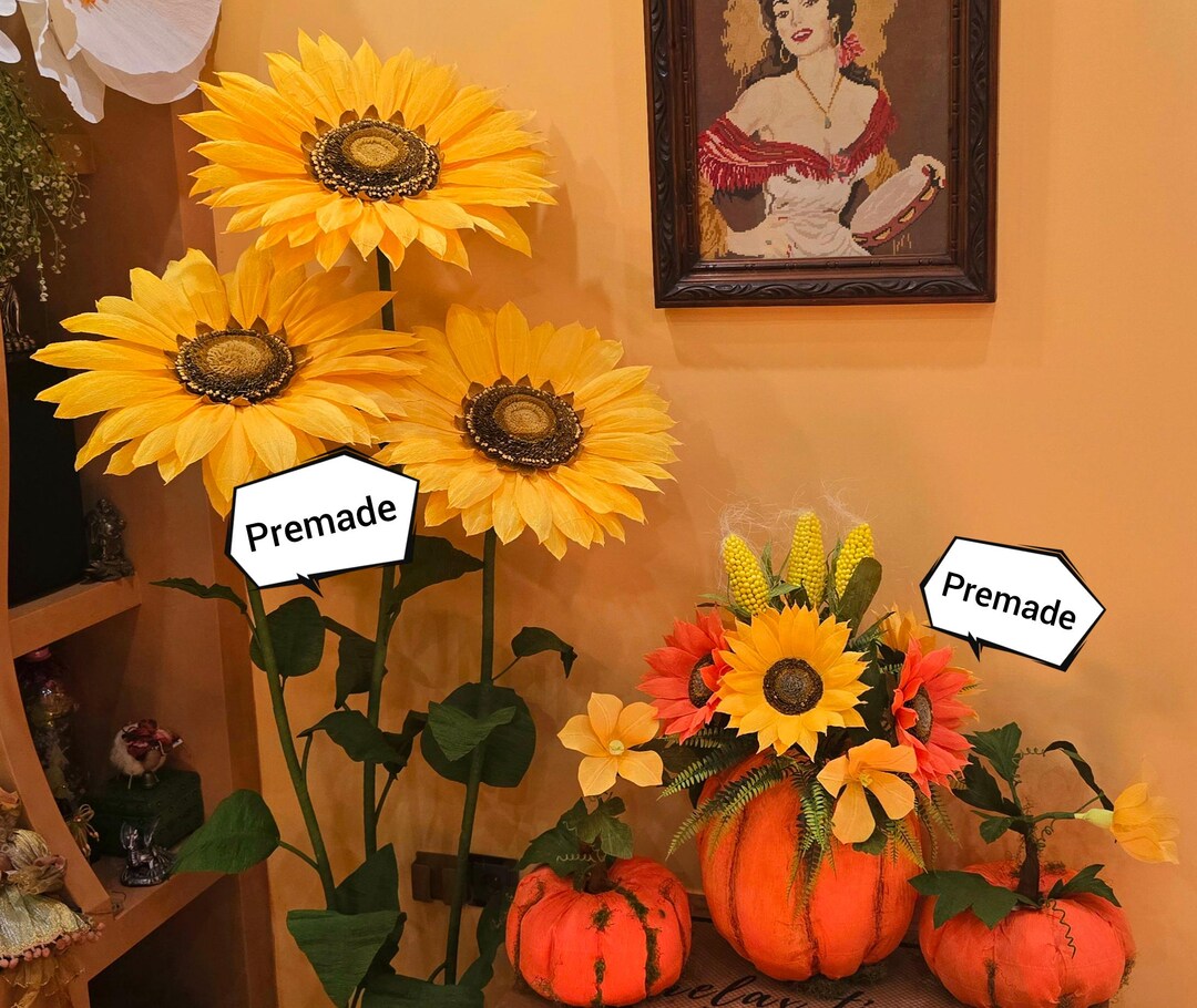 Free Standing Sunflower, Rustic Wedding Backdrop, Boho Party Sculptured ...