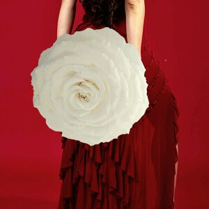Large Paper Flower, Giant Flower, Giant Red Rose, Wife Red Rose ...