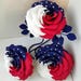 American Flag Large Rose, Paper Rose Flower by US Flag, Giant 3D ...