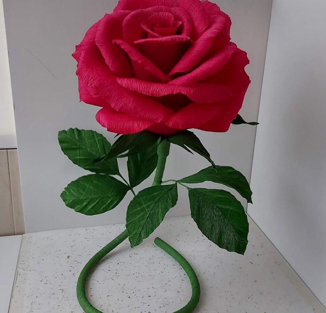 Large Paper Flower, Giant Flower, Giant Red Rose, Wife Red Rose ...
