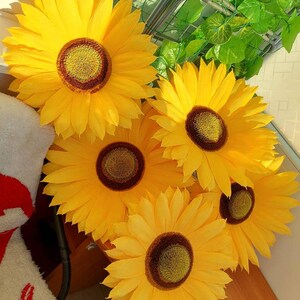 5 Free Standing Sunflowers Photo Prop Giant Rustic Wedding - Etsy