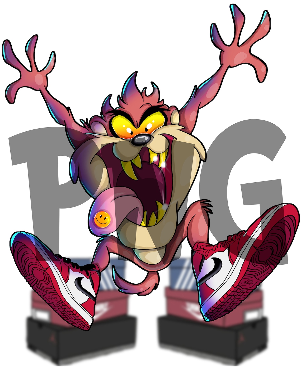 Taz Sneaker Freak - Tasmanian Devil Png – Taz Png Files - Commercial ...