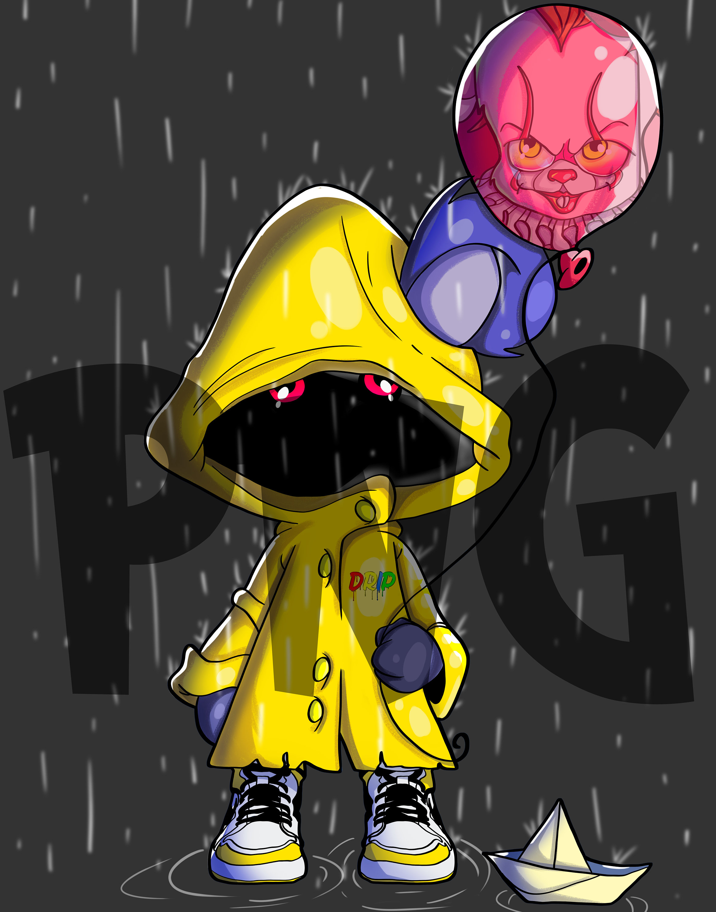Georgie Teddy PNG Scary Png File Horror Character png - Etsy España