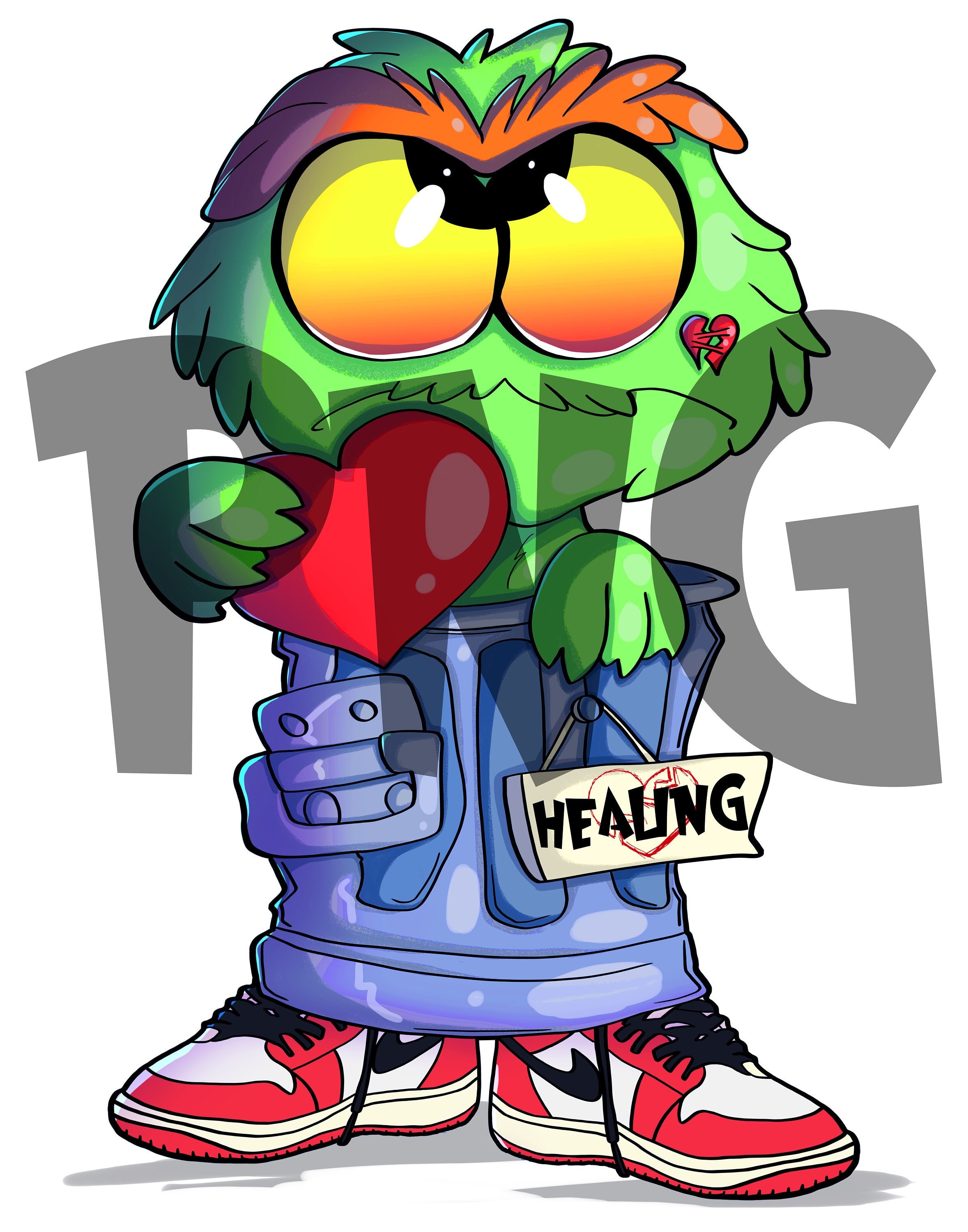 Oscar the G Digital Download PNG, Large Cutouts, Birthday Party ...