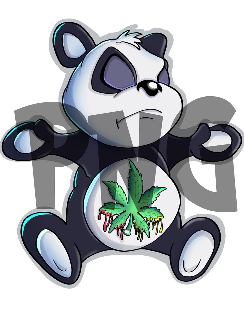 Sleepy Stoner Panda PNG File - Etsy