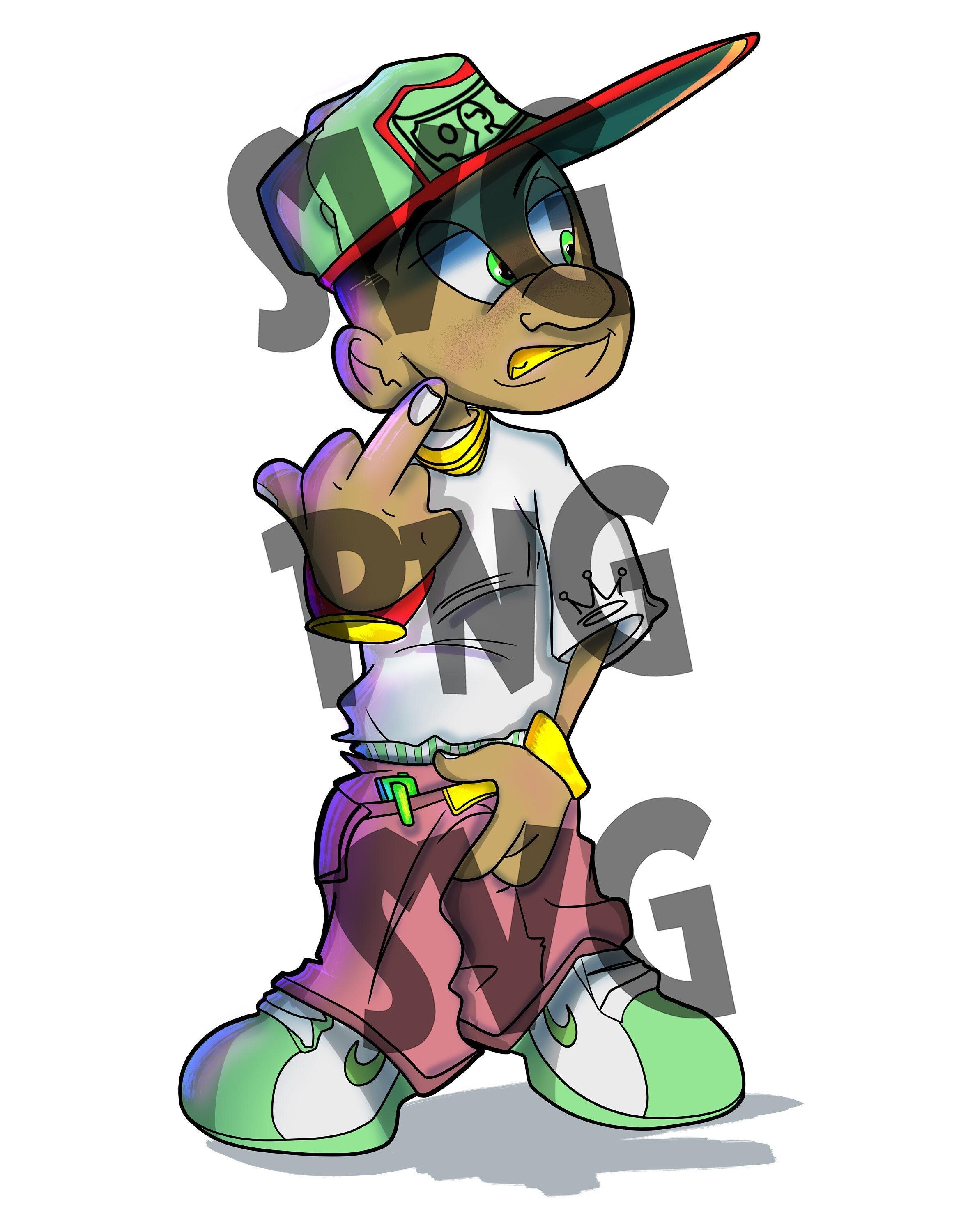 High Res Trap House Kid PNG and SVG Digital Download for Commercial Use ...