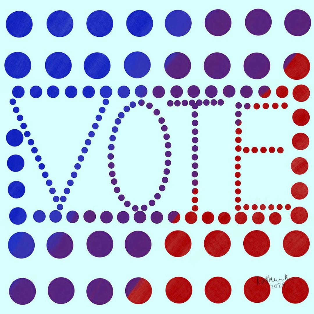 Vote Abstract Art Digital Download - Etsy