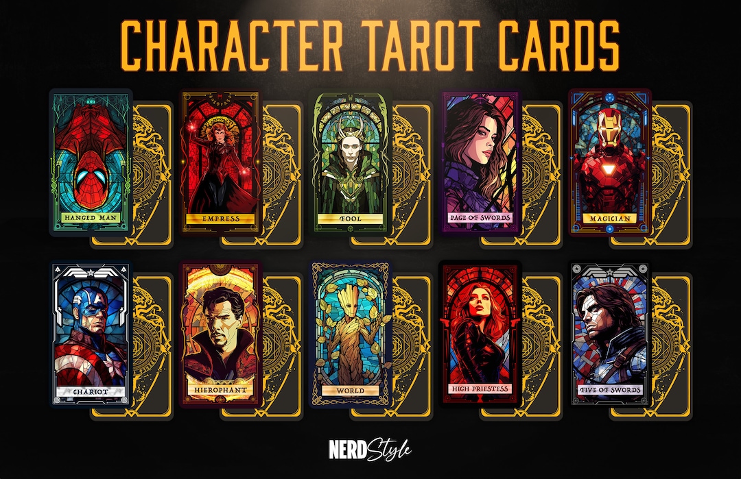 Character Tarot Card - Mini Set of 10 Cards - Limited Edition - Etsy