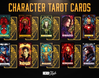 Marvel Character Tarot Card - Mini Set of 10 Cards - Limited Edition - Etsy