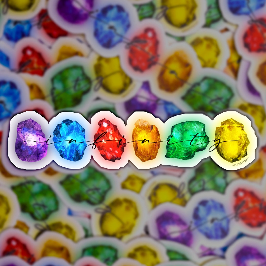 Infinity Stone Sticker Car Decal, Waterbottle Sticker, Laptop Sticker ...