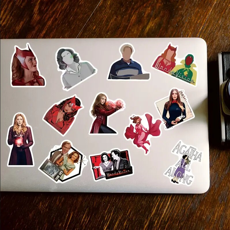 MYSTERY Wandavision Themed Sticker | Scarlet Witch Marvel - Etsy