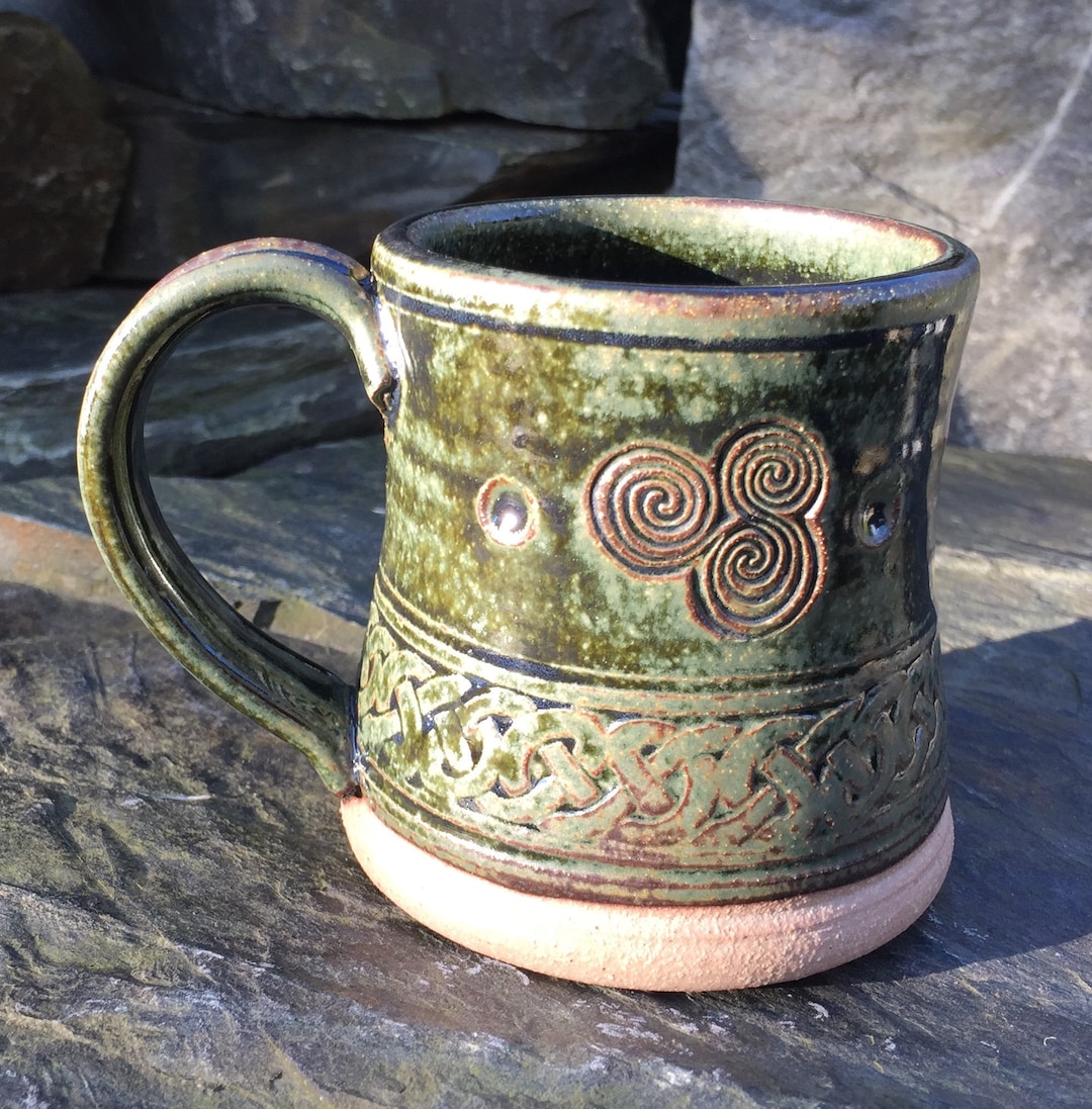 Irish Celtic Pottery Mug Coffee Tea - Etsy