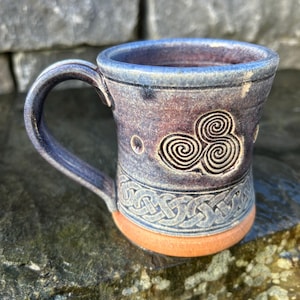 Irish Celtic Pottery Mug Coffee Tea - Etsy