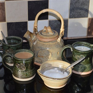 Irish Celtic Pottery 'tea Pot' - Etsy