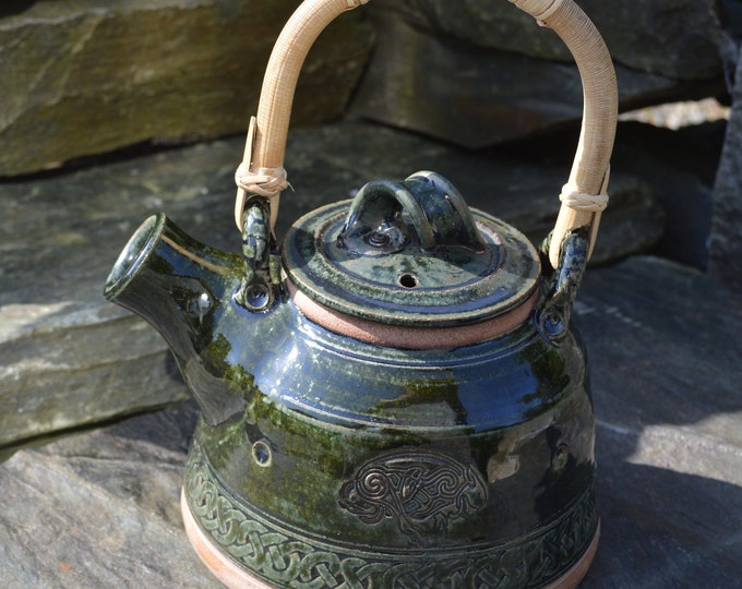 Irish Celtic Pottery 'tea Pot' - Etsy