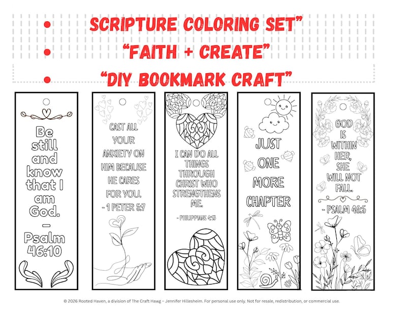 Christian Coloring Bookmarks Printable With DIY Tassel – Scripture ...
