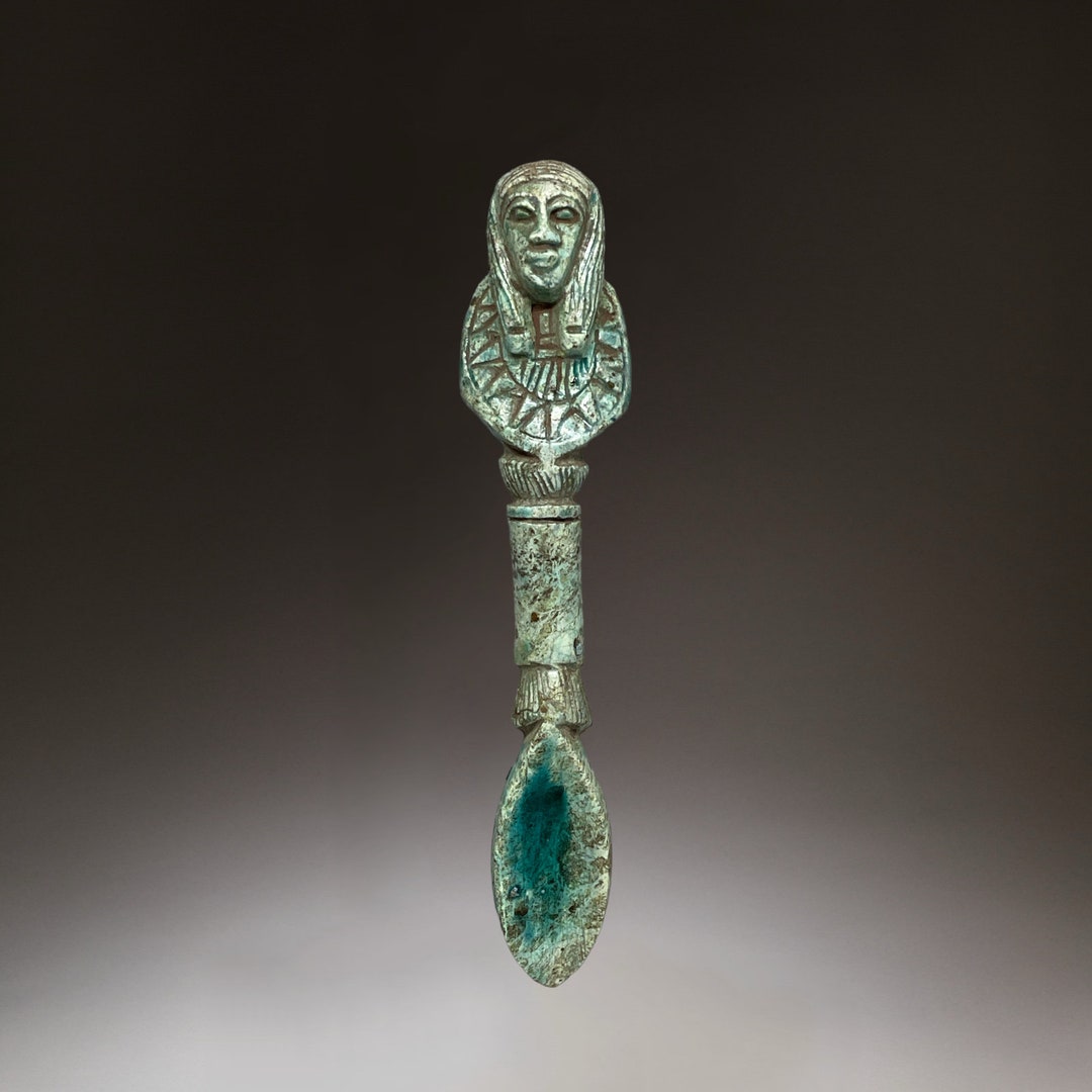 Ancient Egyptian Pharaoh's Spoon of ISIS Goddess Made From Flame Stone ...