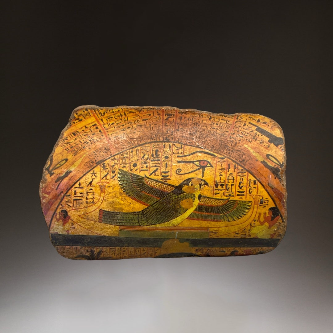 Rare Piece of Art Showing God Horus Falcon Relief/plaque Egyptian Home ...