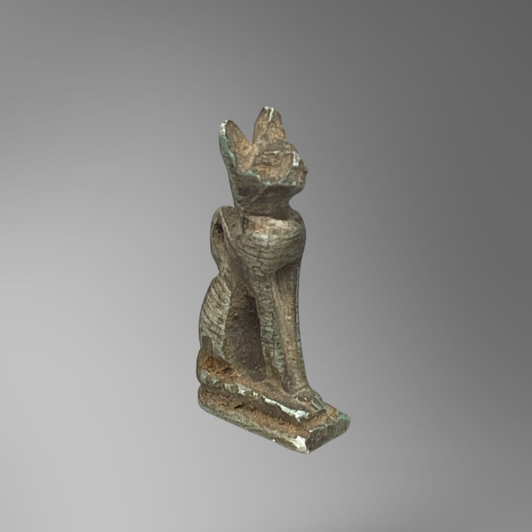 Ancient Egyptian Stone Amulet Goddess Bastet Unique Bast Cat Charm ...