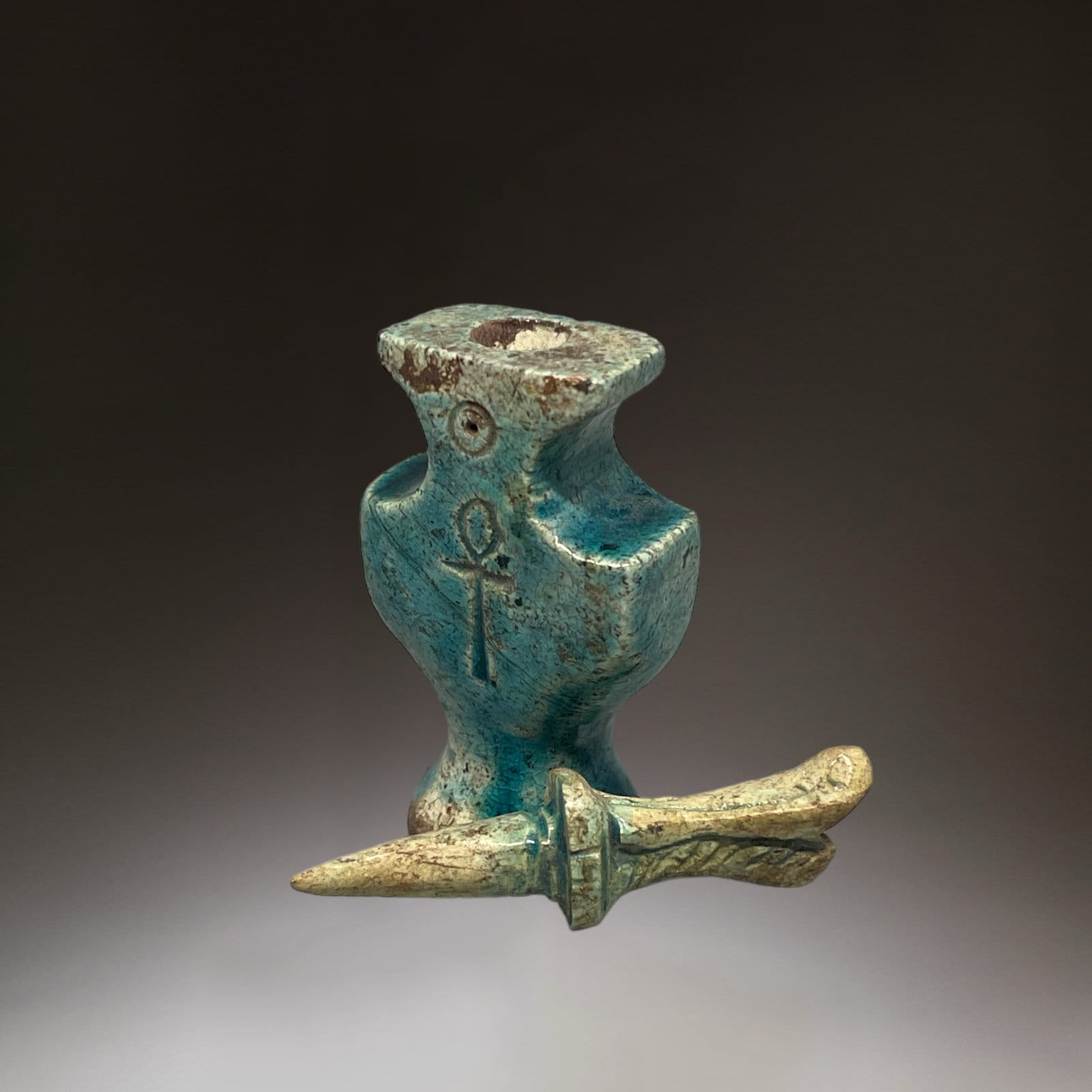 Ancient Egyptian Kohl Pot With Eyeliner Stick Authentic Historical Makeup Artifact Ideal for ...