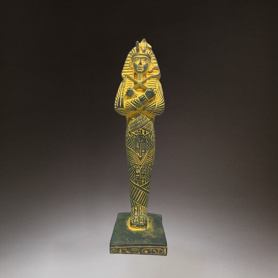 King Tutankhamun Innermost Funerary Coffin Statue Handmade - Etsy