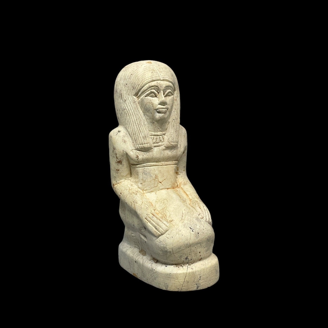 Unique Egyptian Seated ISIS Goddess of Healing & Magic ISIS Statue With ...