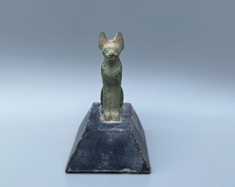 Copper Cat Statue - Etsy