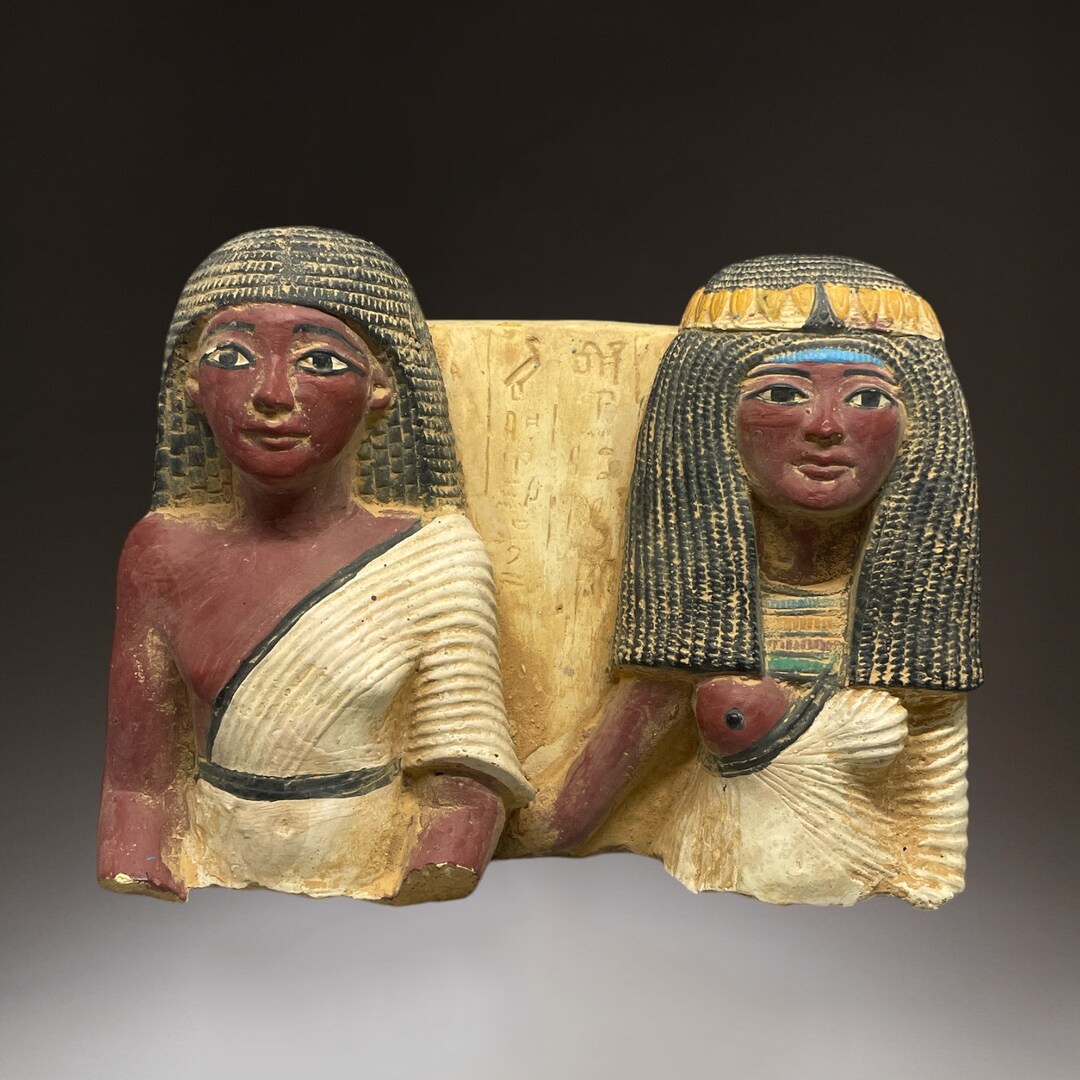 Unique Ancient Egyptian Art Amenemope, and His Wife , Neues - Made With ...