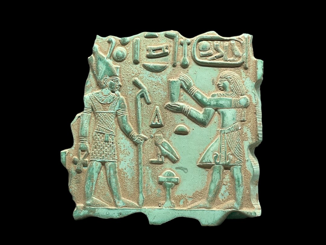 Beautiful Ancient Egyptian Offering Scenery Relief/plaque Egyptian Home ...