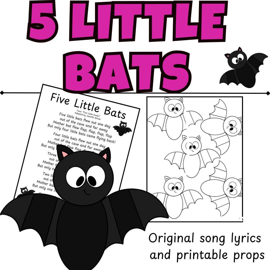 5 Little Bats Original Song - Etsy
