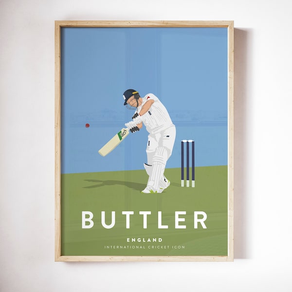 Cricket Batting Poster - Etsy