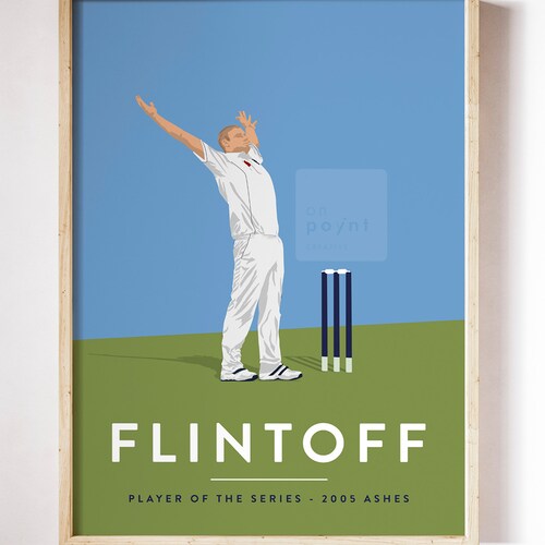 Andrew 'freddie' Flintoff England Cricket Player of - Etsy UK