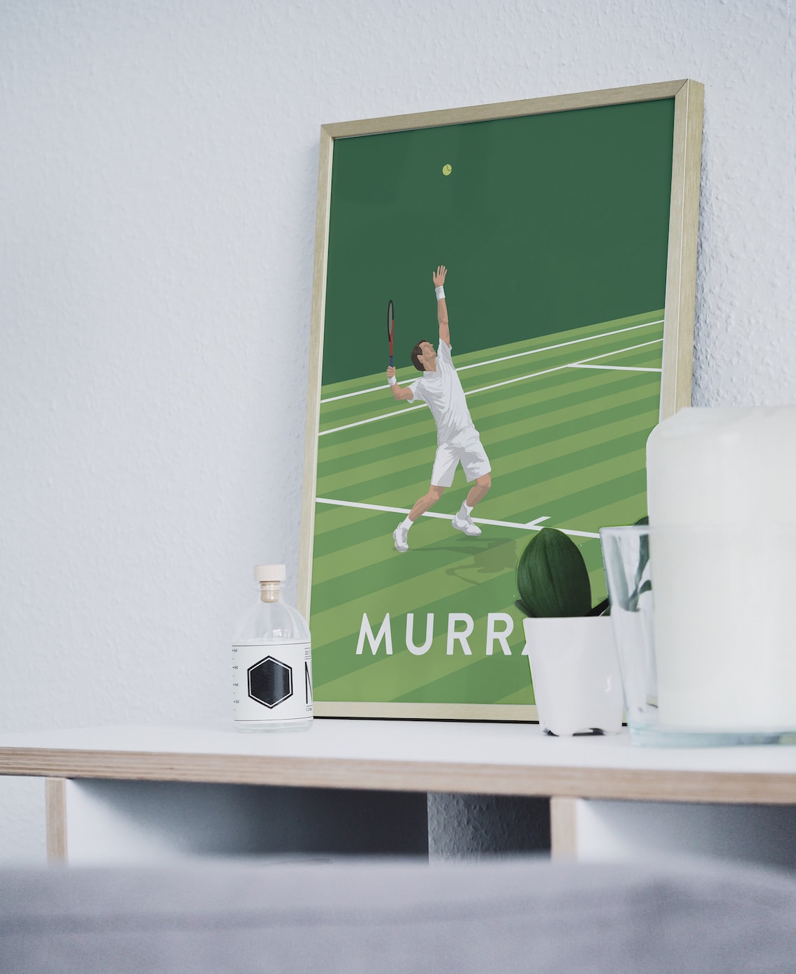 Andy Murray Art Print Tennis Player Poster Vintage Wimbledon - Etsy UK