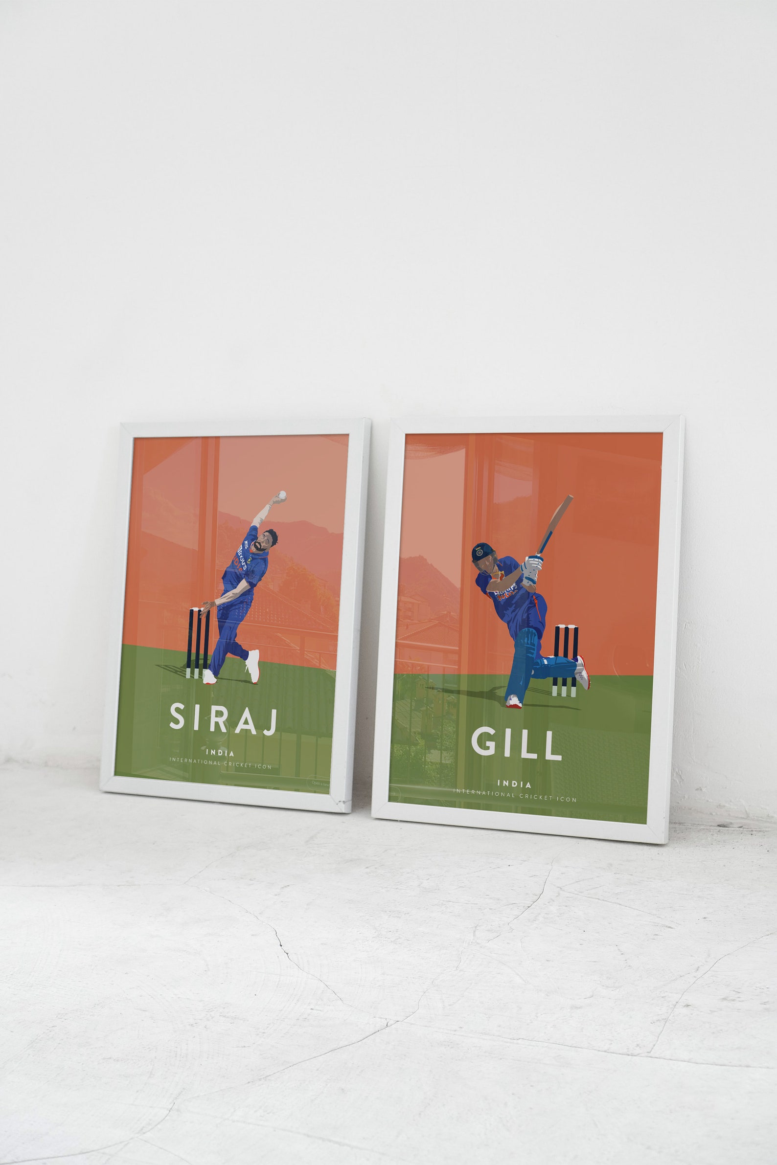 Mohammad Siraj Indian Cricketer - Cricket Bowlers Icon Player Print A3 ...