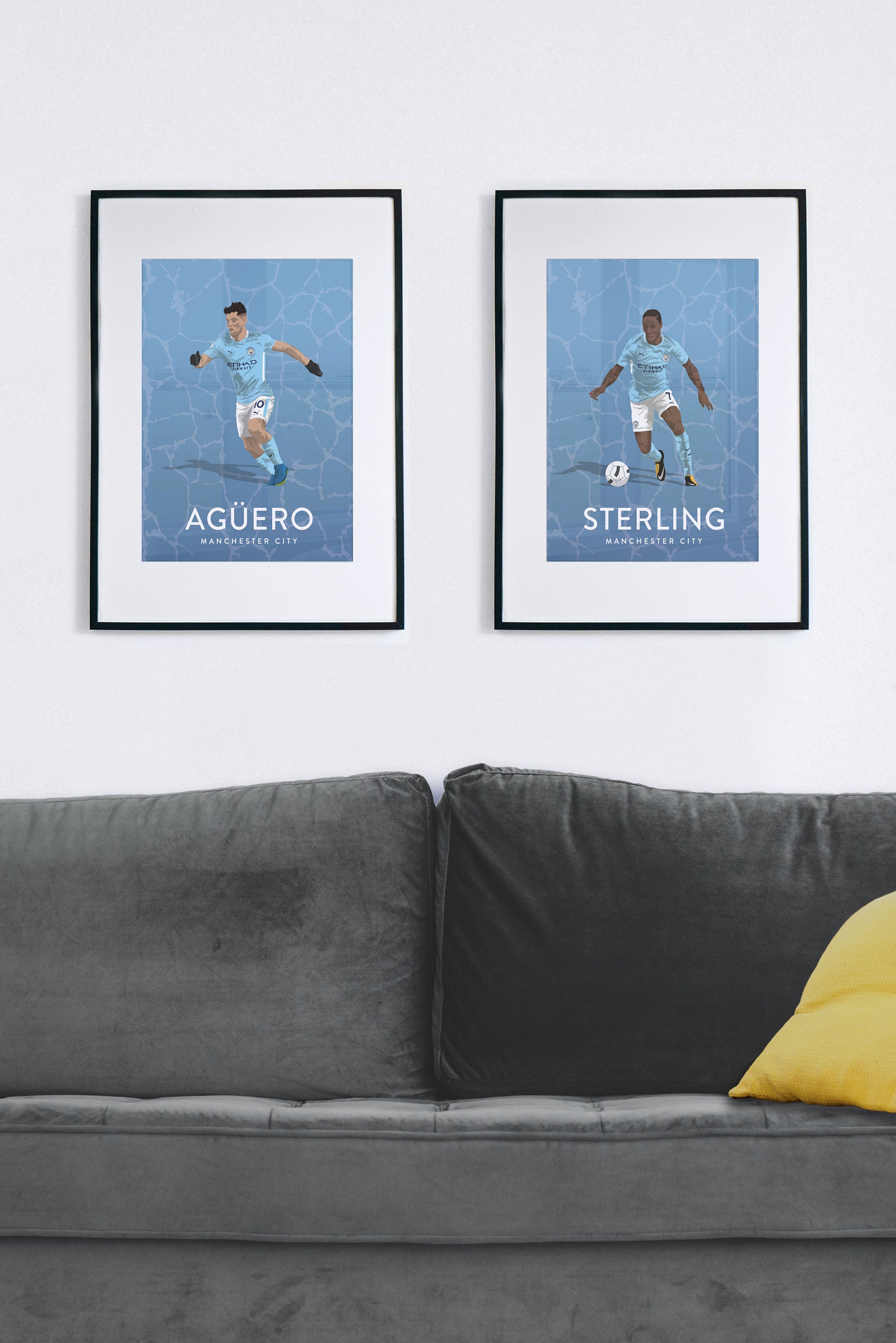 Sergio Aguero Manchester City Football Player Art Print - Etsy
