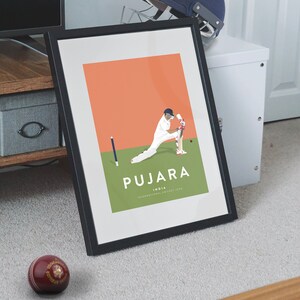 Chesteshwar Pujara India Cricket Team Player Print A3/A4 - Etsy UK