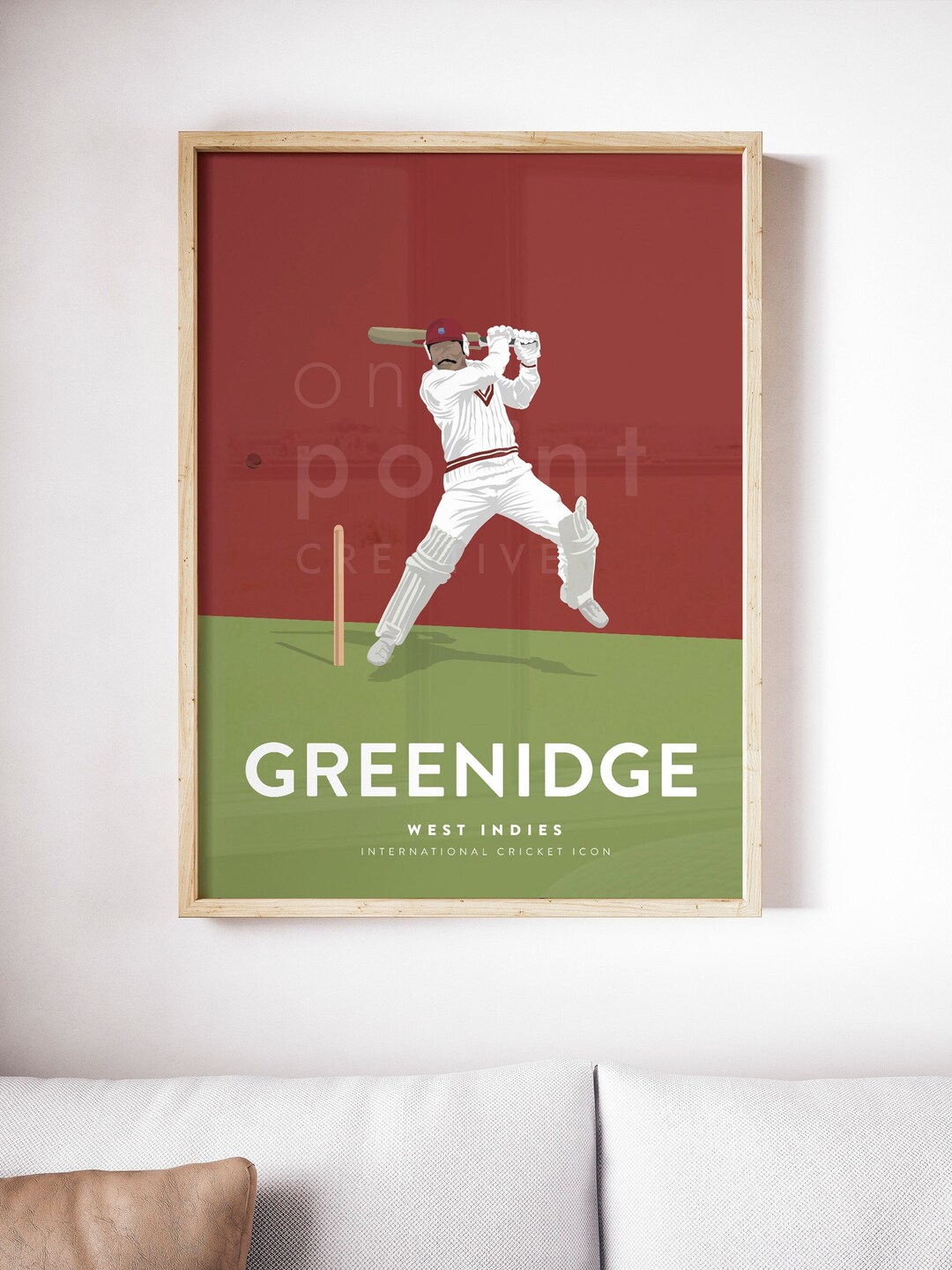 Gordon Greenidge West Indies Cricket Team - Legend Player Print A3/A4 ...