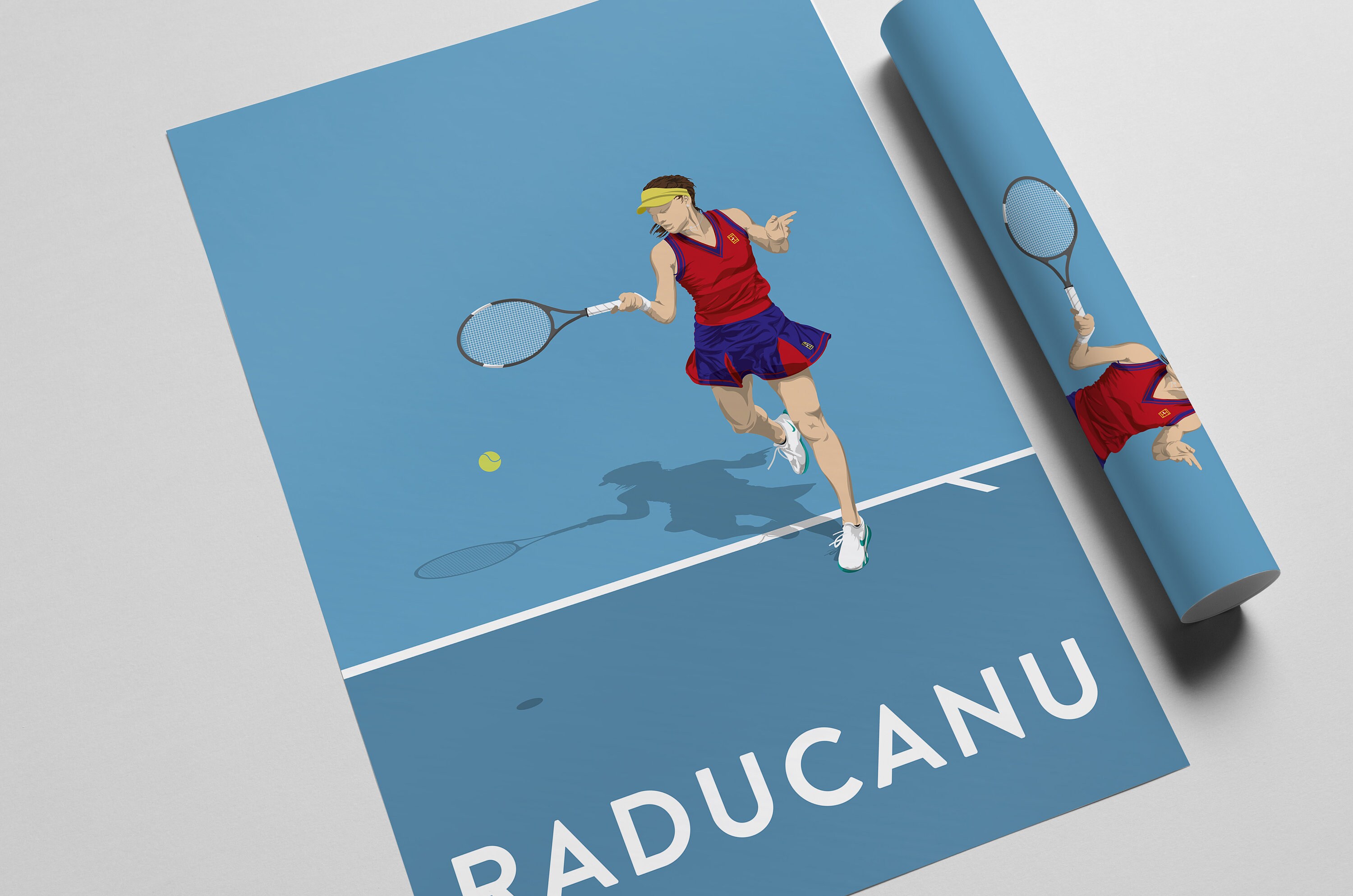 Emma Raducanu Art Print Tennis Player Poster Us Open Print - Etsy UK