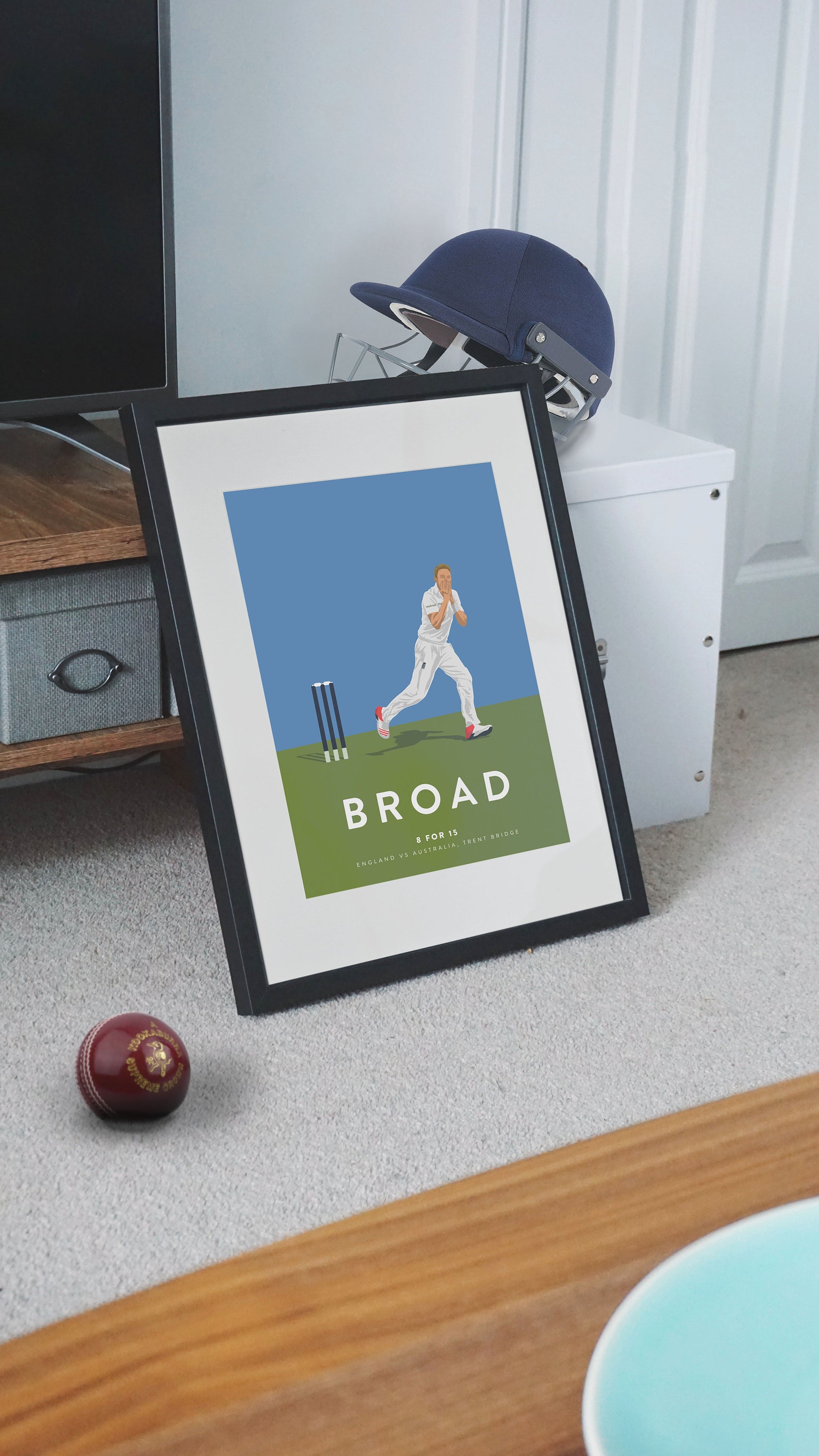 Stuart Broad 8-15 England Cricket Player A3/A3 Print/poster - Etsy UK