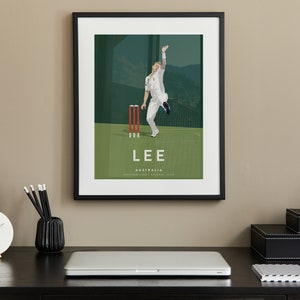Brett Lee Australian Cricketer - Cricket Icon Player Print A3/A4 - Etsy