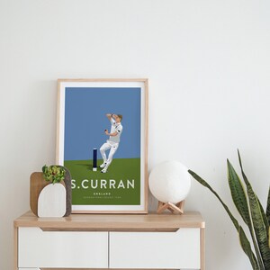 Sam Curran England Cricket A3 & A4 Poster - International Cricket Icon ...